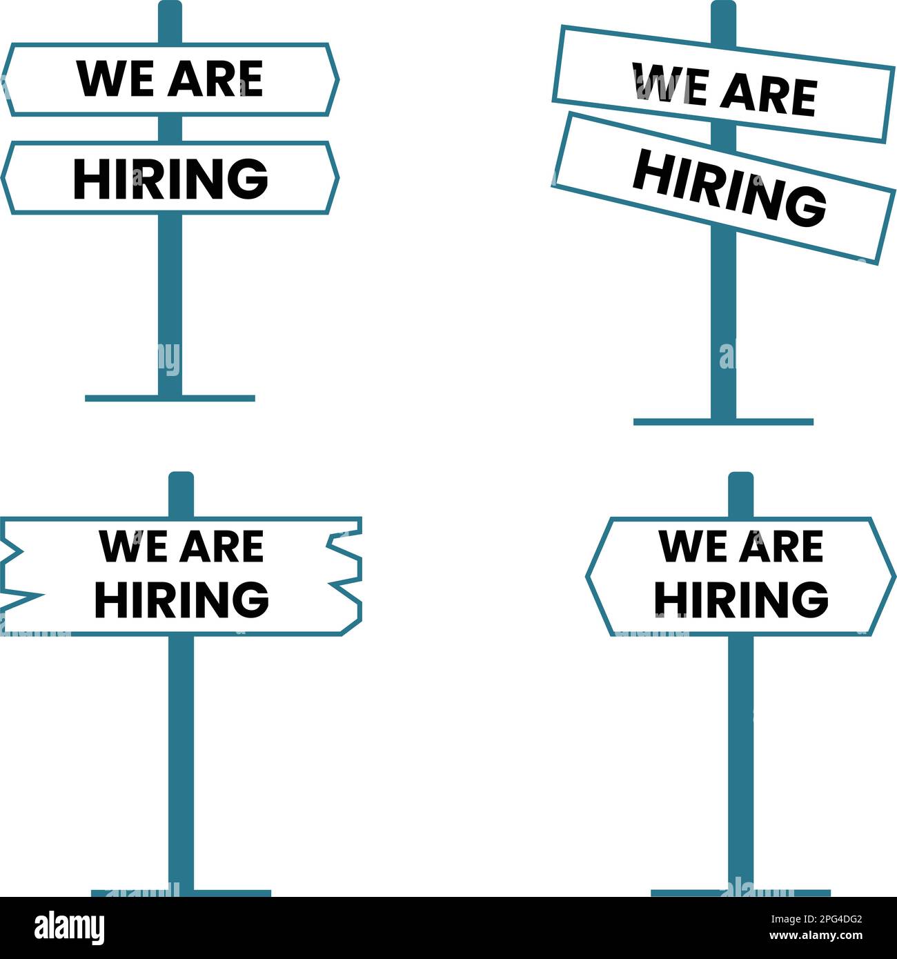 Hiring job vacancy banner Stock Vector Images - Alamy