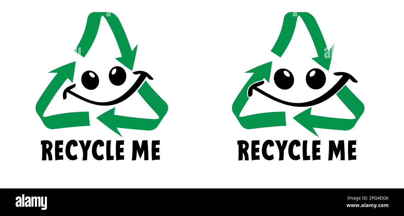 Recycle me, sign symbol. Global day of recycling or America recycles ...