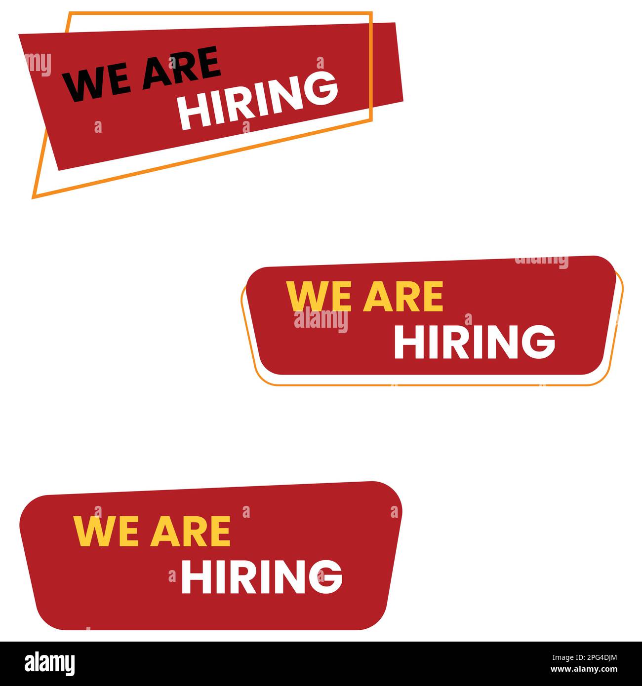 Hiring now banner job Stock Vector Images - Alamy