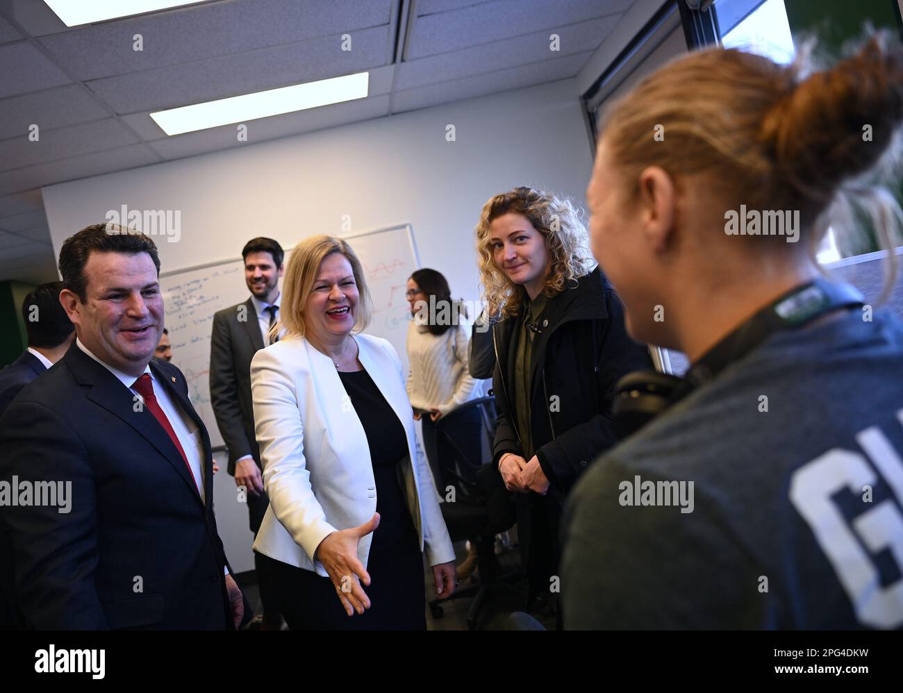 20 March 2023, Canada, Ottawa: Nancy Faeser (SPD), Federal Minister of ...
