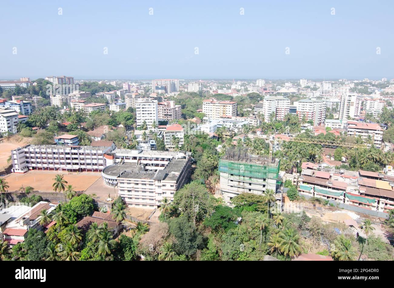 Green and clean Mangalore city located on the west coast of India Stock ...