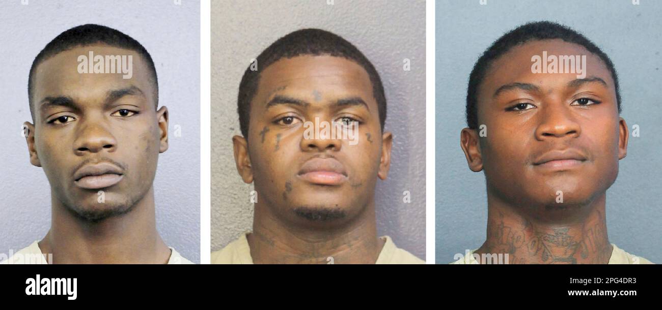 This combo of photos provided by the Broward County Sheriff's Office ...