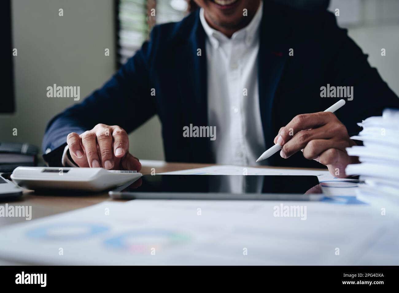 financial, Planning, Marketing and Accounting, portrait of Asian woman ...