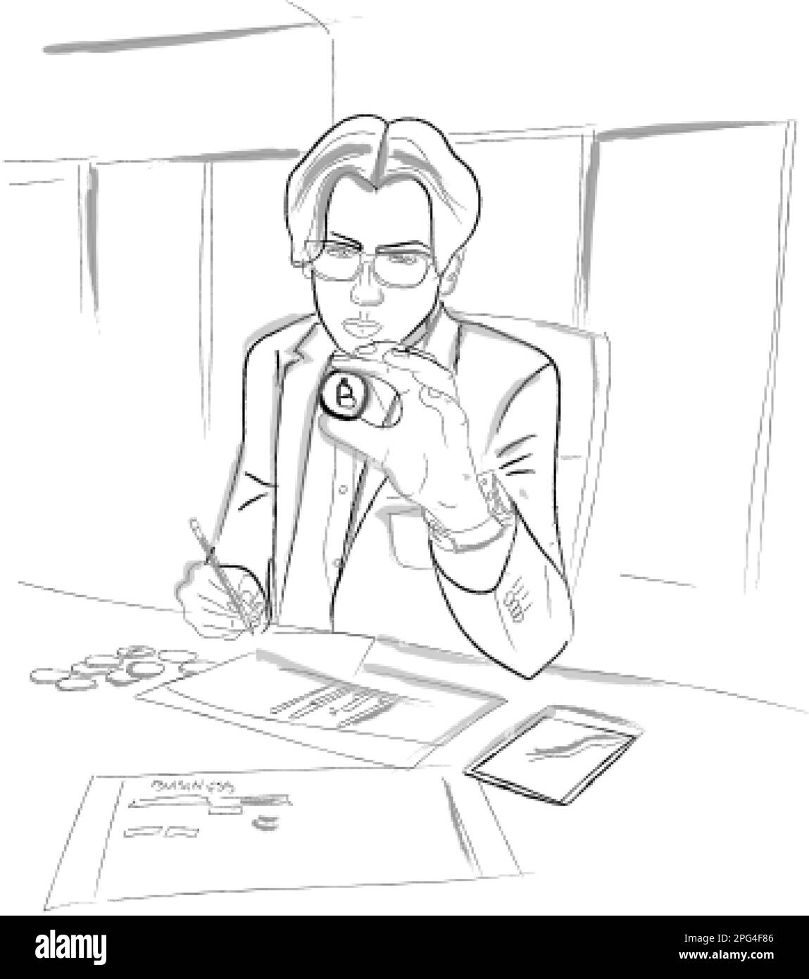 Online learning doodle art Stock Vector Images - Alamy