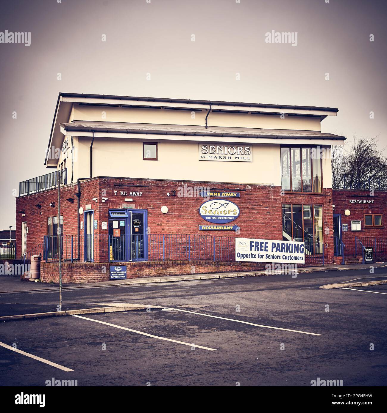 Seniors fish and chips restaurant and take away at Marsh Mill,Thornton ...