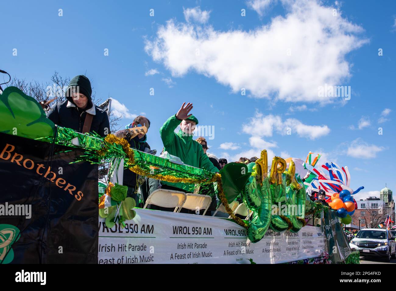 WROL float at the 2023 South Boston St. Patrick's Day and Evacuation ...