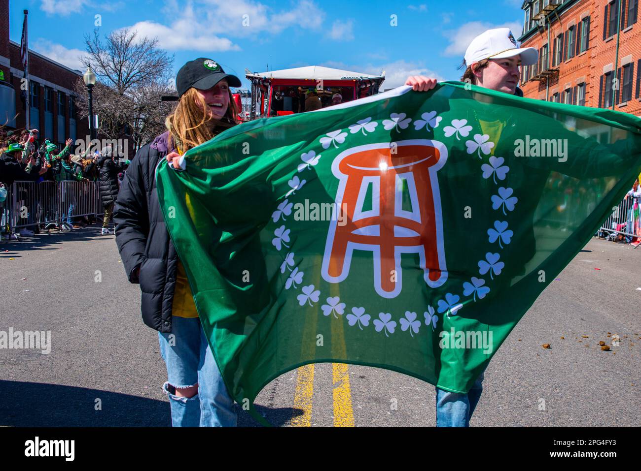 Evacuation day parade hi-res stock photography and images - Alamy