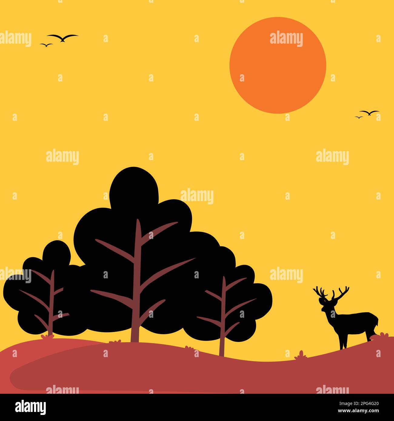 Beautiful wilderness Stock Vector Images - Alamy
