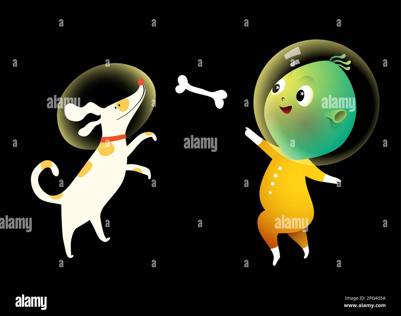 Cartoon little boy dog in hi-res stock photography and images - Alamy