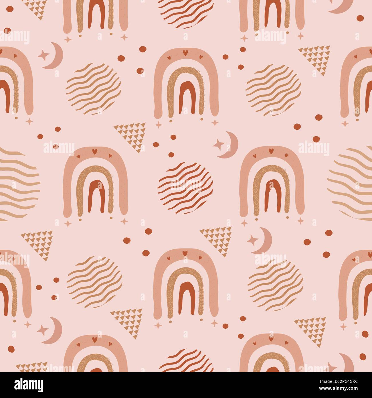 Abstract rainbow scandinavian style Stock Vector Images - Alamy