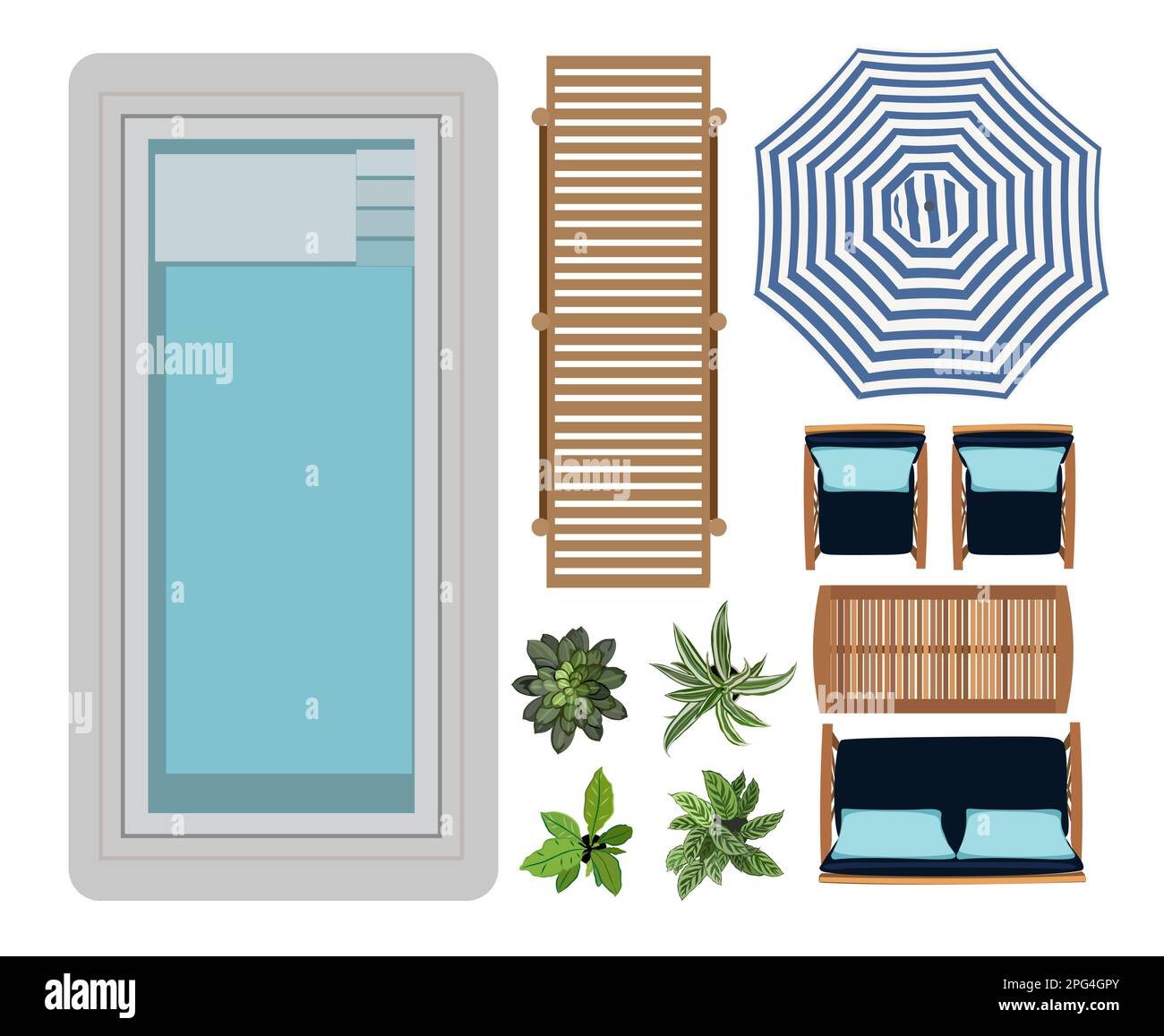 Interior icons top view hi-res stock photography and images - Alamy