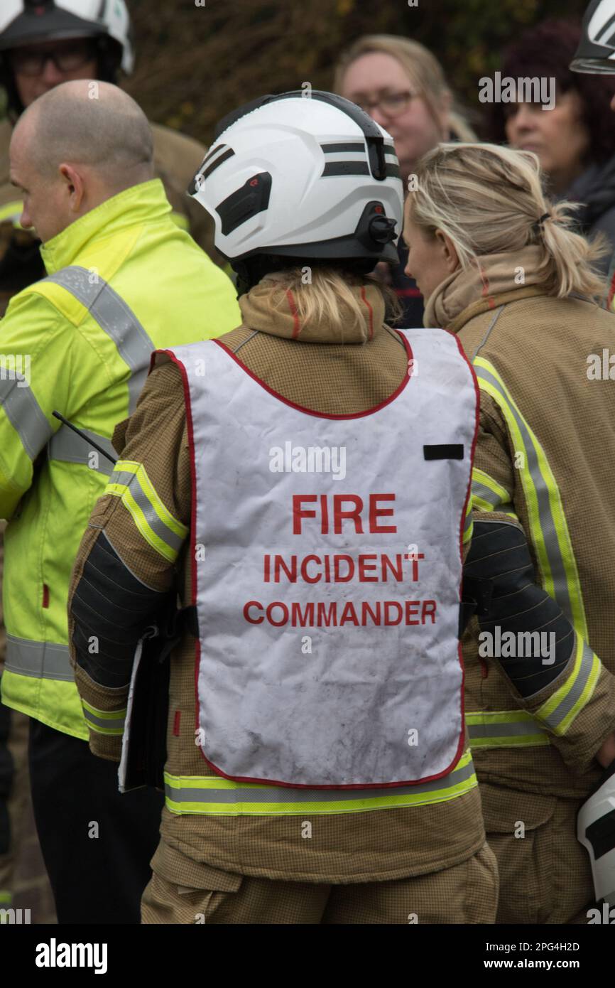 20 March 2023 East Sussex fire and rescue services training at a high ...