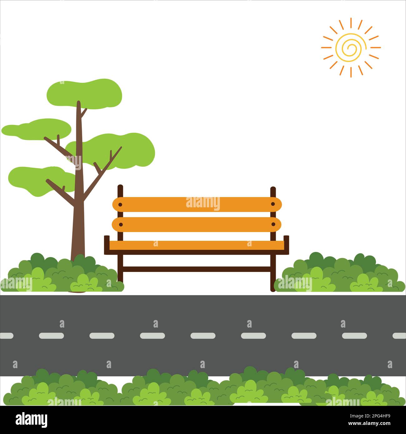 Family walking forest park Stock Vector Images - Alamy