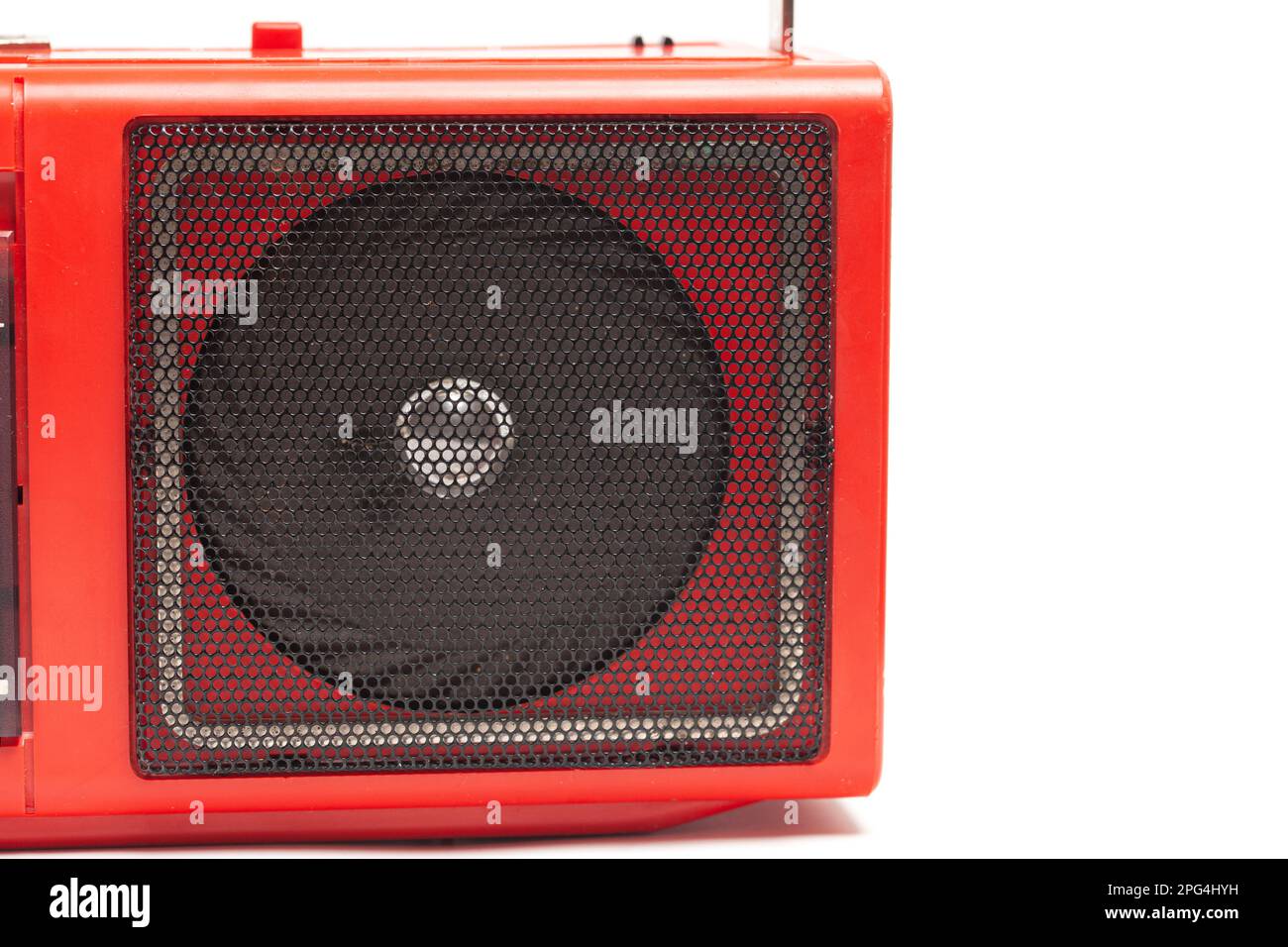 Details of Retro portable stereo cassette recorder Stock Photo - Alamy