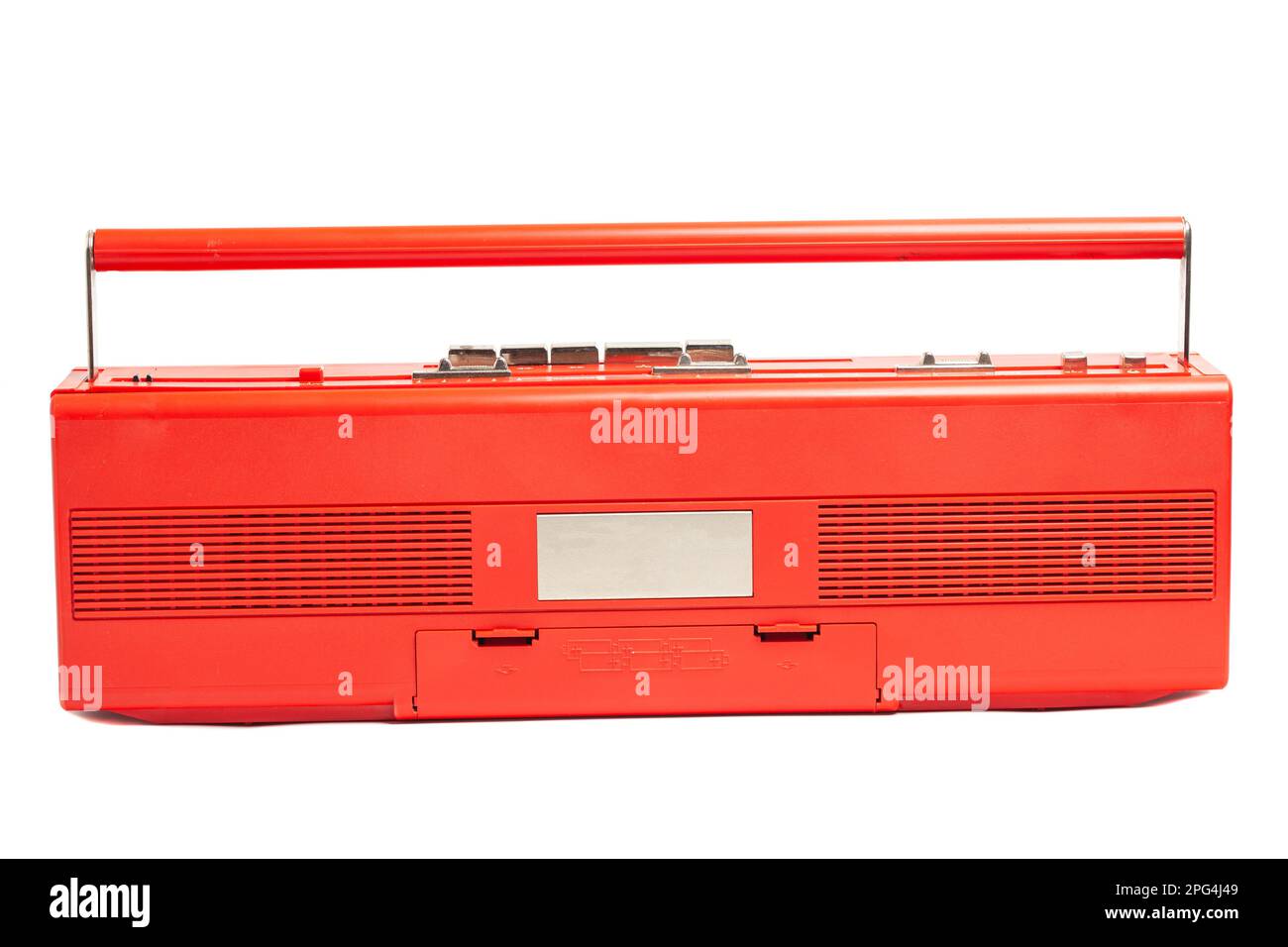 Retro portable stereo cassette recorder Stock Photo - Alamy