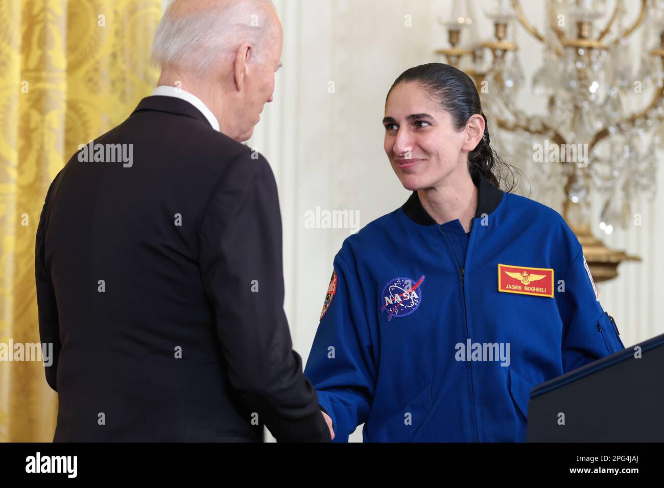 Washington, USA. 20th Mar, 2023. U.S. President Joe Biden shakes hands ...