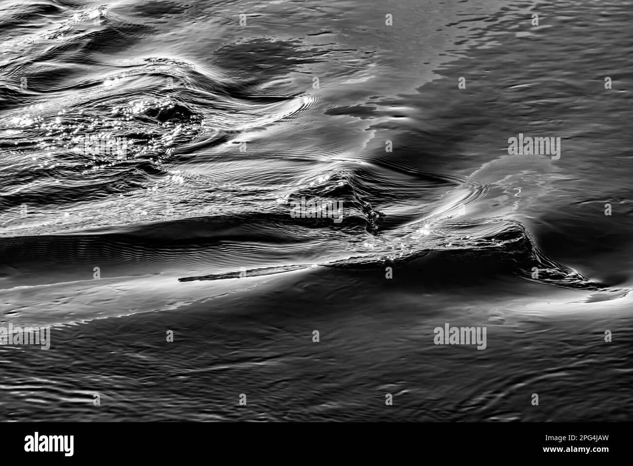Waves on the Weser River, Wesertal, Weserbergland; Germany Stock Photo ...