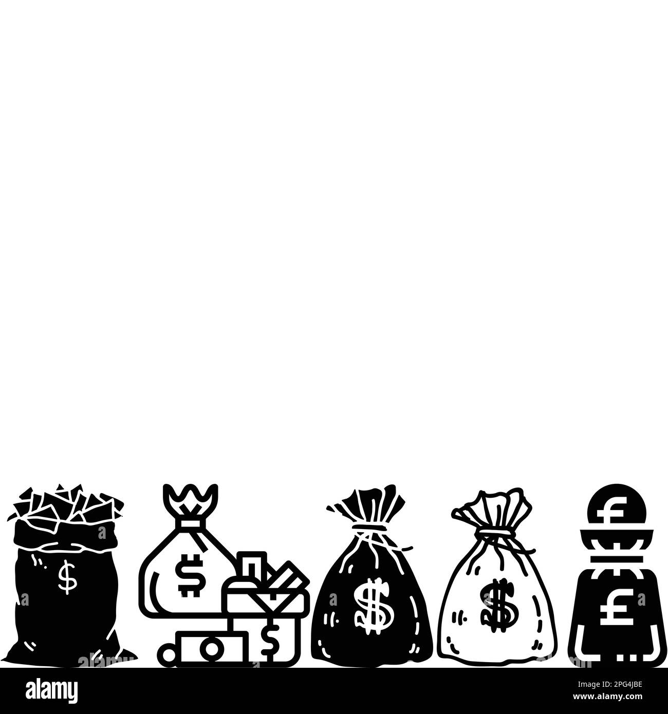 Money finance doodle hand Stock Vector Images - Alamy