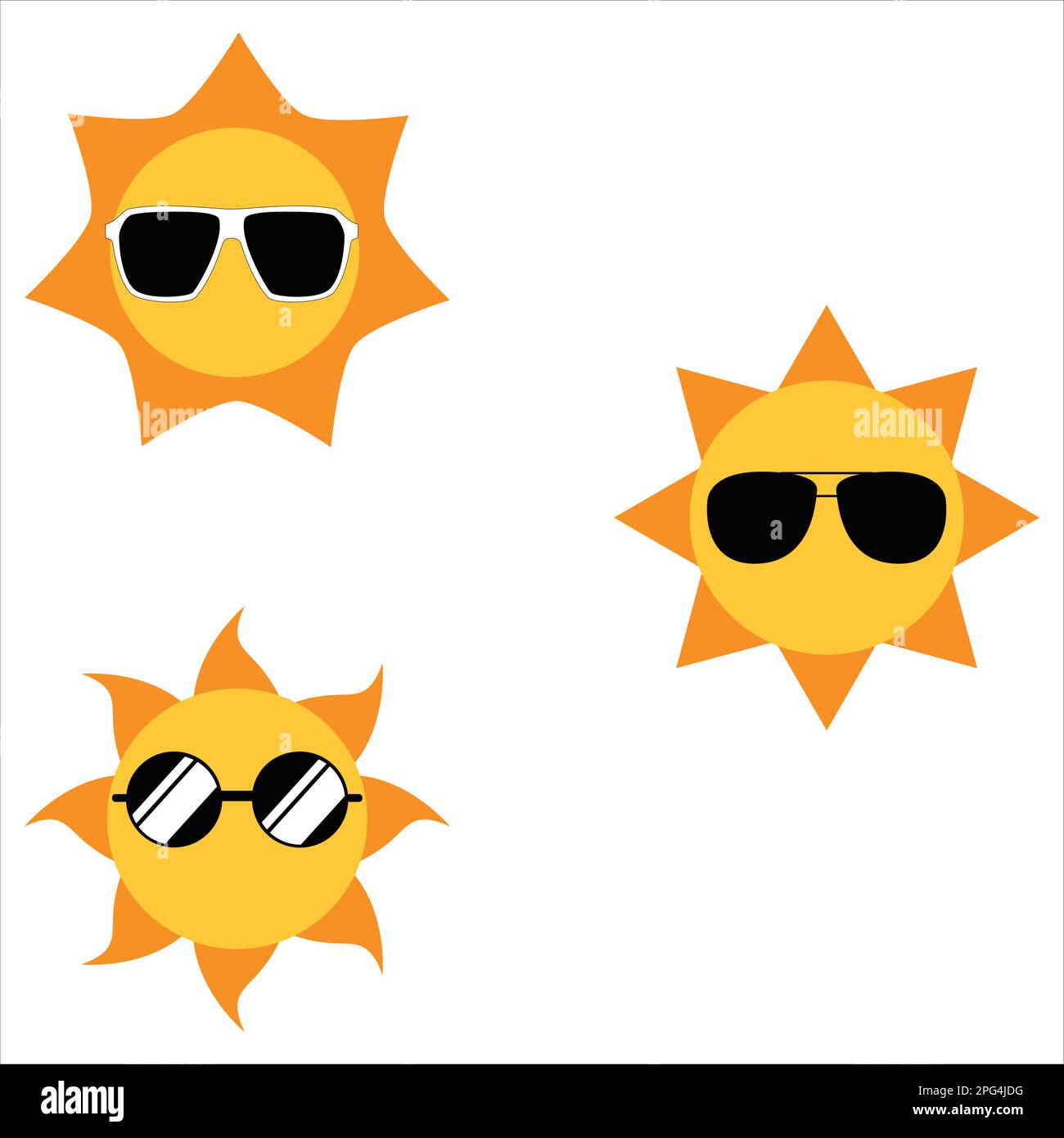 Hot sunny sun sunshine Stock Vector Images - Alamy