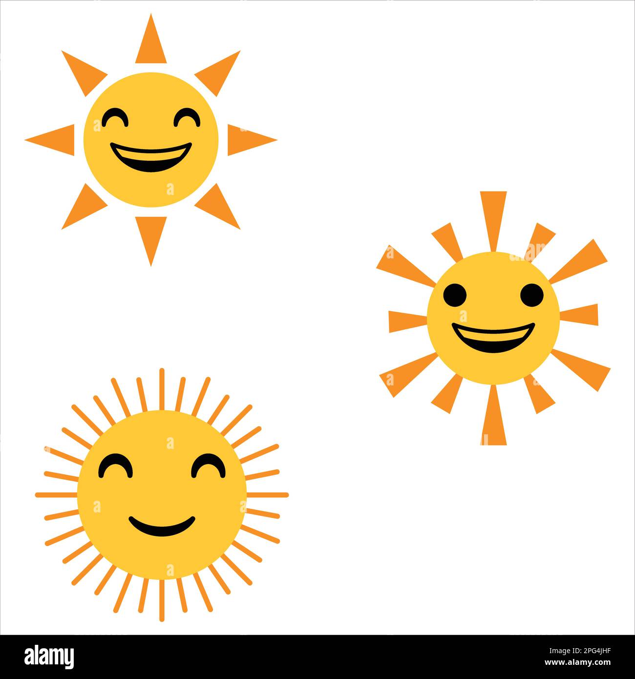 Drawing cute smiling cartoon sun hi-res stock photography and images ...