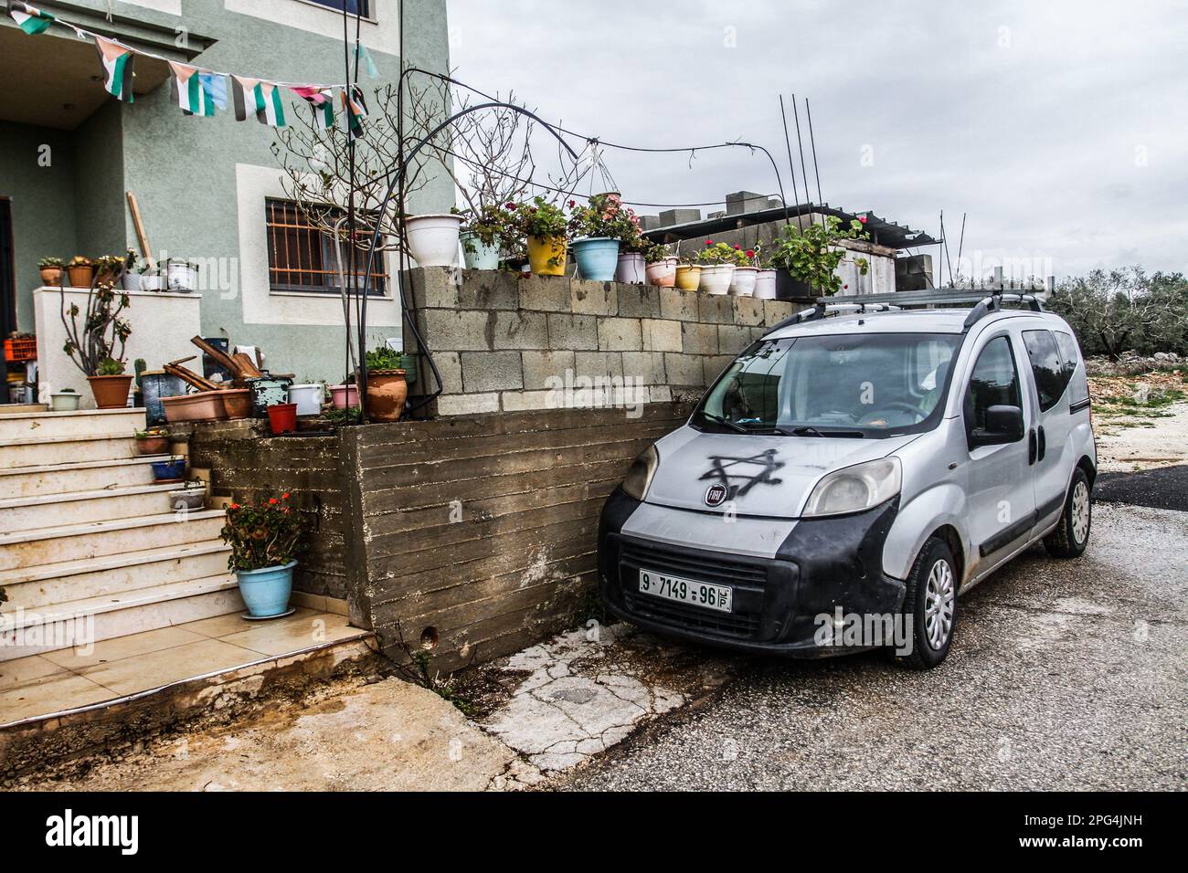 Nablus, Palestine. 20th Mar, 2023. General view of a Palestinian car ...