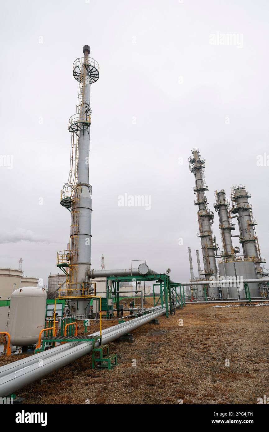 March 16, 2023, Tomakomai, Hokkaido, Japan: A general view of the CO2 ...