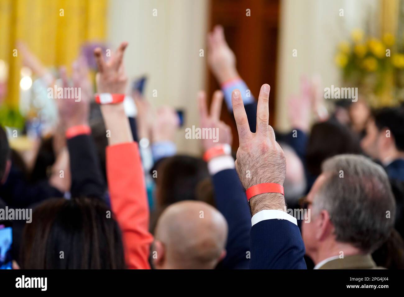 Members of the crowd react as Rana Mansour, an Iranian-American singer ...