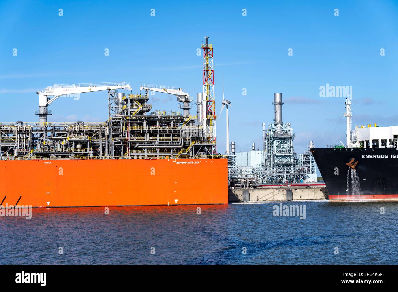 EemsEnergyTerminal, floating LNG terminal in the seaport of Eemshaven ...