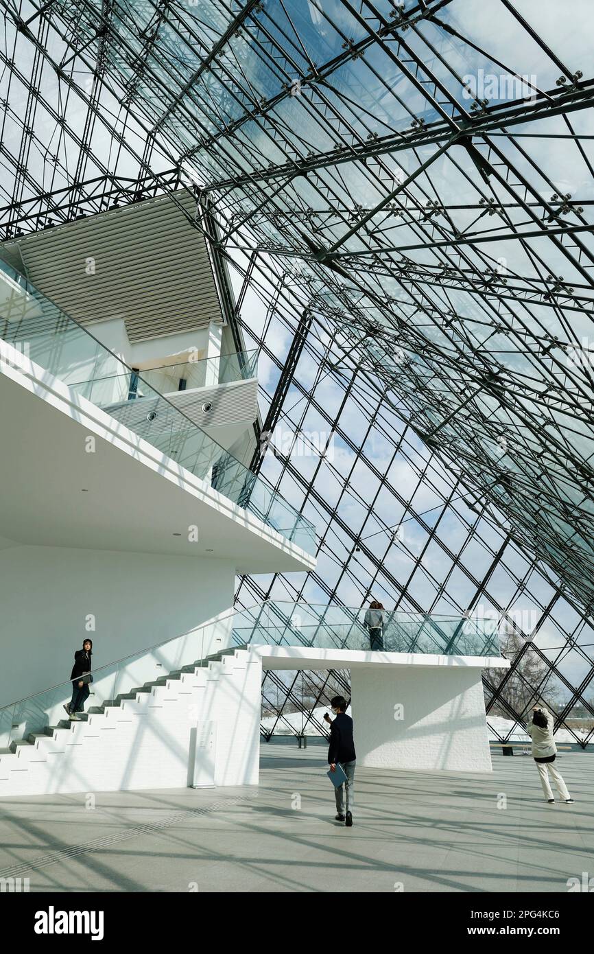 March 17, 2023, Sapporo, Hokkaido, Japan: Visitors gather at the ...