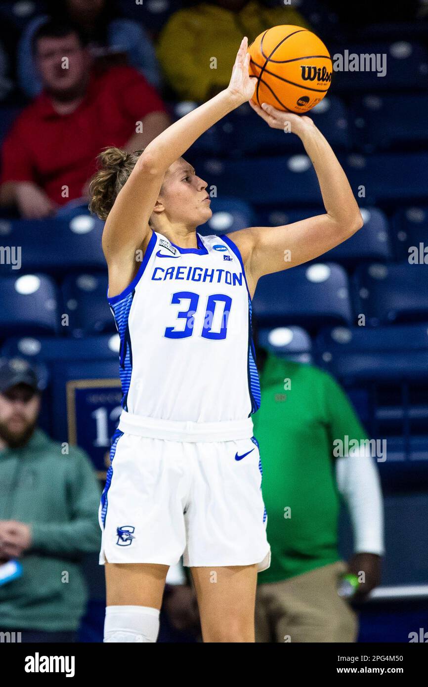 Creighton's Morgan Maly (30) during the second half of a first-round ...