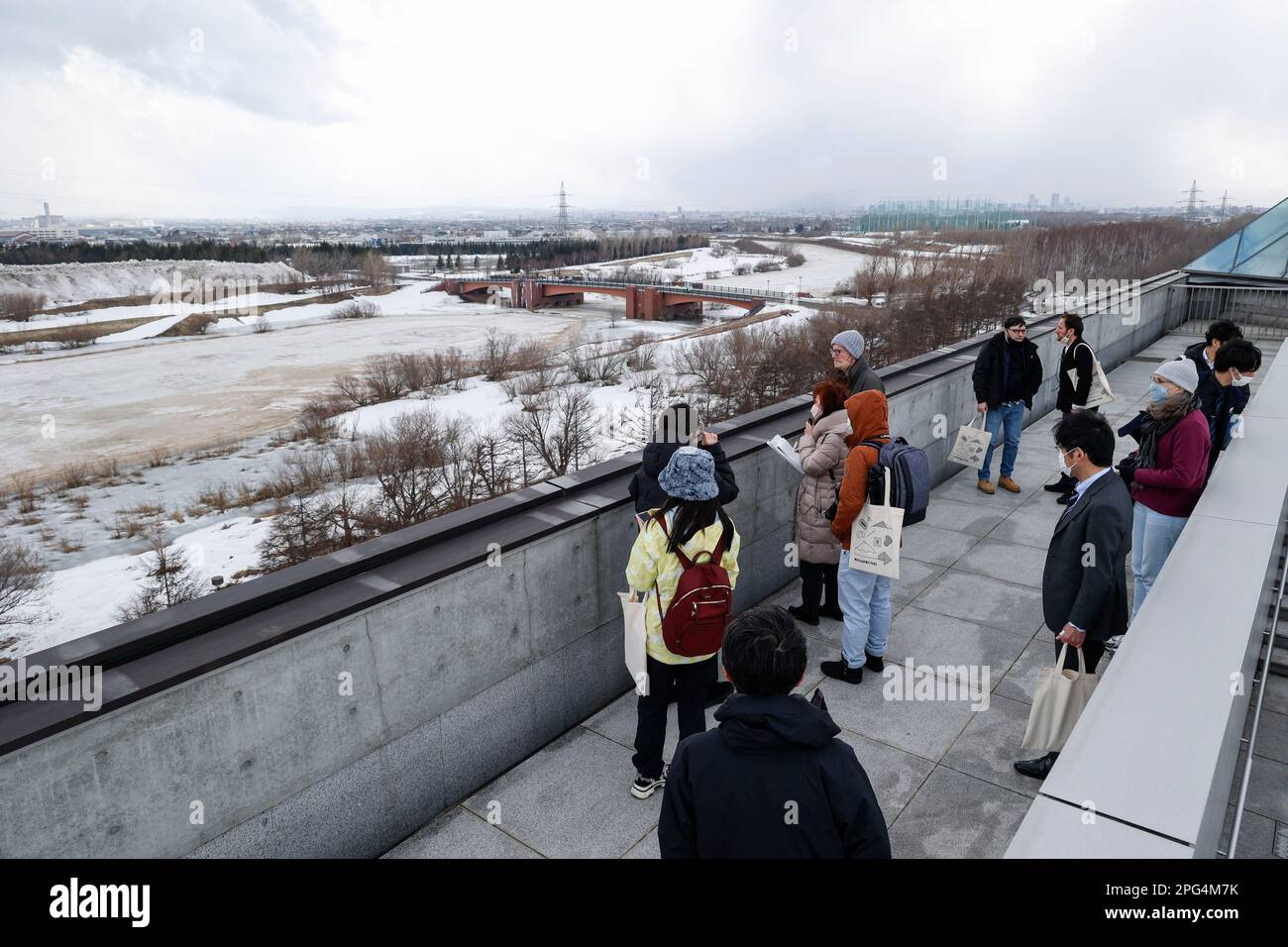 March 17, 2023, Sapporo, Hokkaido, Japan: Foreign journalists enjoy the ...