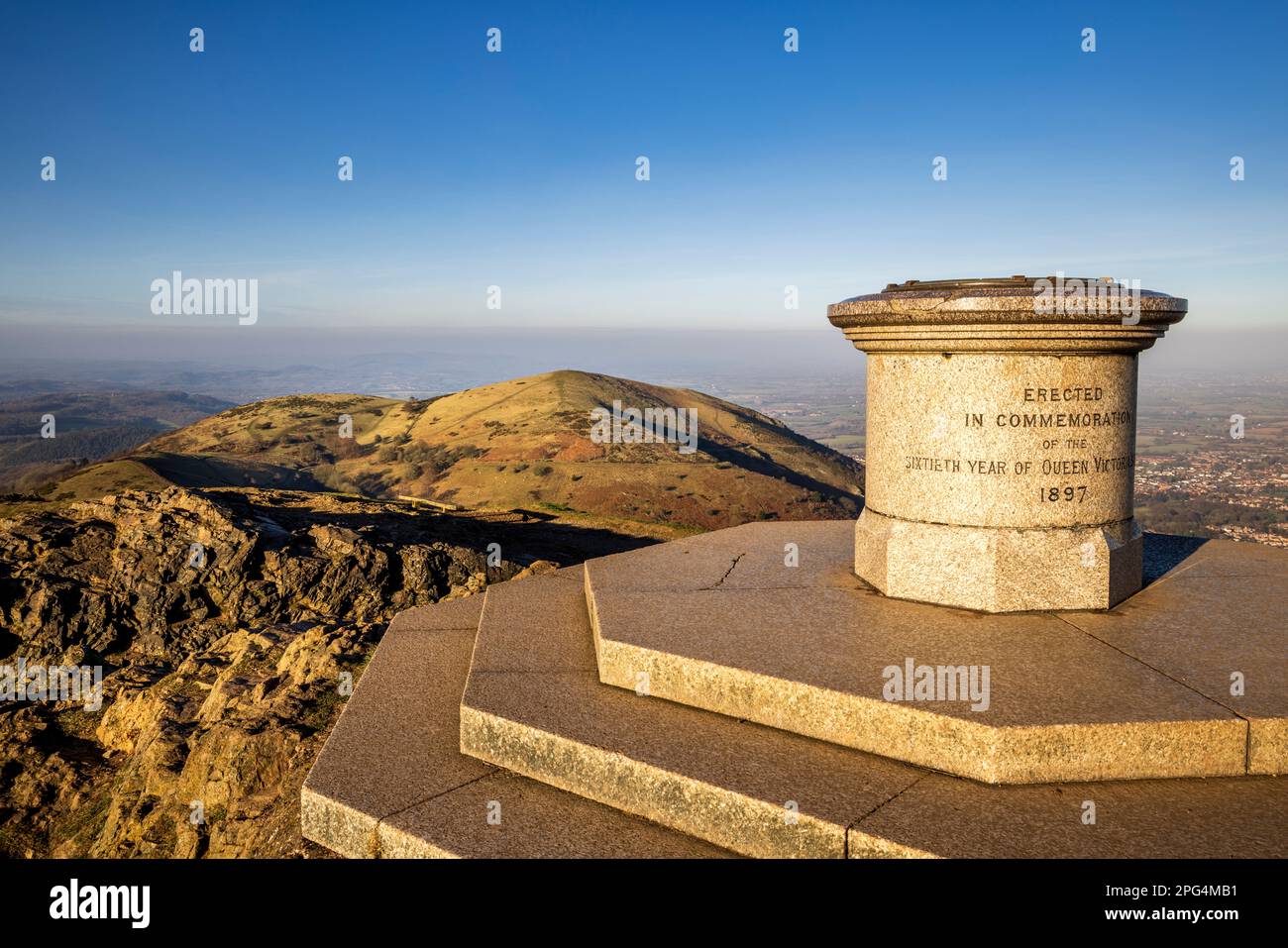 The Toposcope and North Hill from Worcestershire Beacon, Malvern Hills ...
