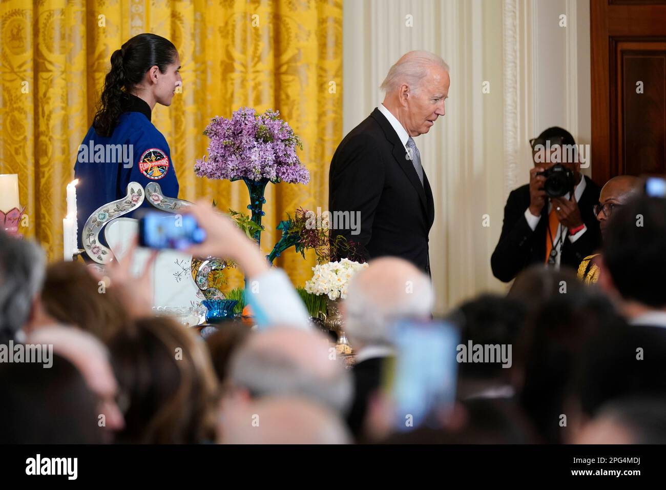 President Joe Biden and NASA astronaut Lt. Col. Jasmin Moghbeli leave ...