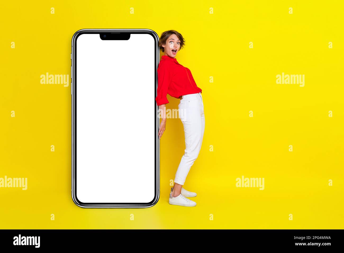 Full length photo of young attractive successful woman wear formal ...