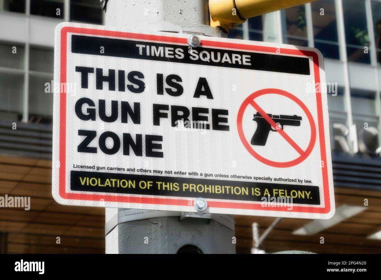 Times Square has been designated as a gun free zone to ensure safety ...