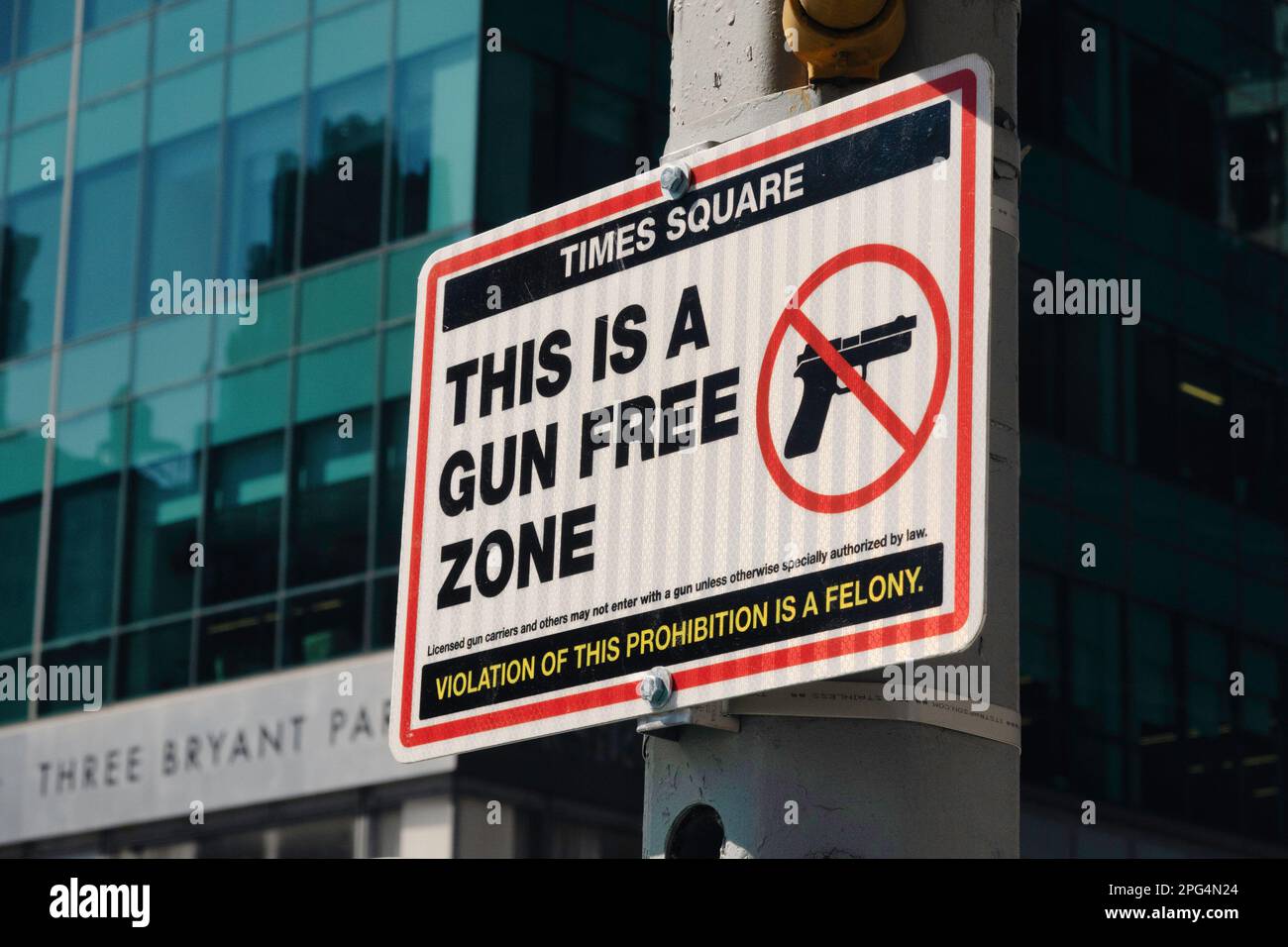 Times Square has been designated as a gun free zone to ensure safety ...
