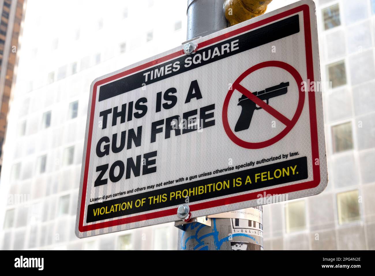 Times Square has been designated as a gun free zone to ensure safety ...