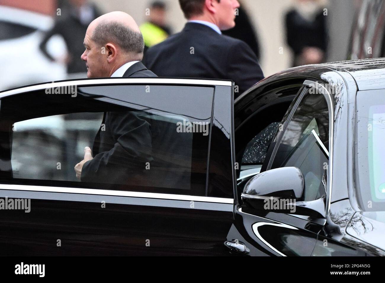 Duesseldorf, Germany. 20th Mar, 2023. German Chancellor Olaf Scholz ...
