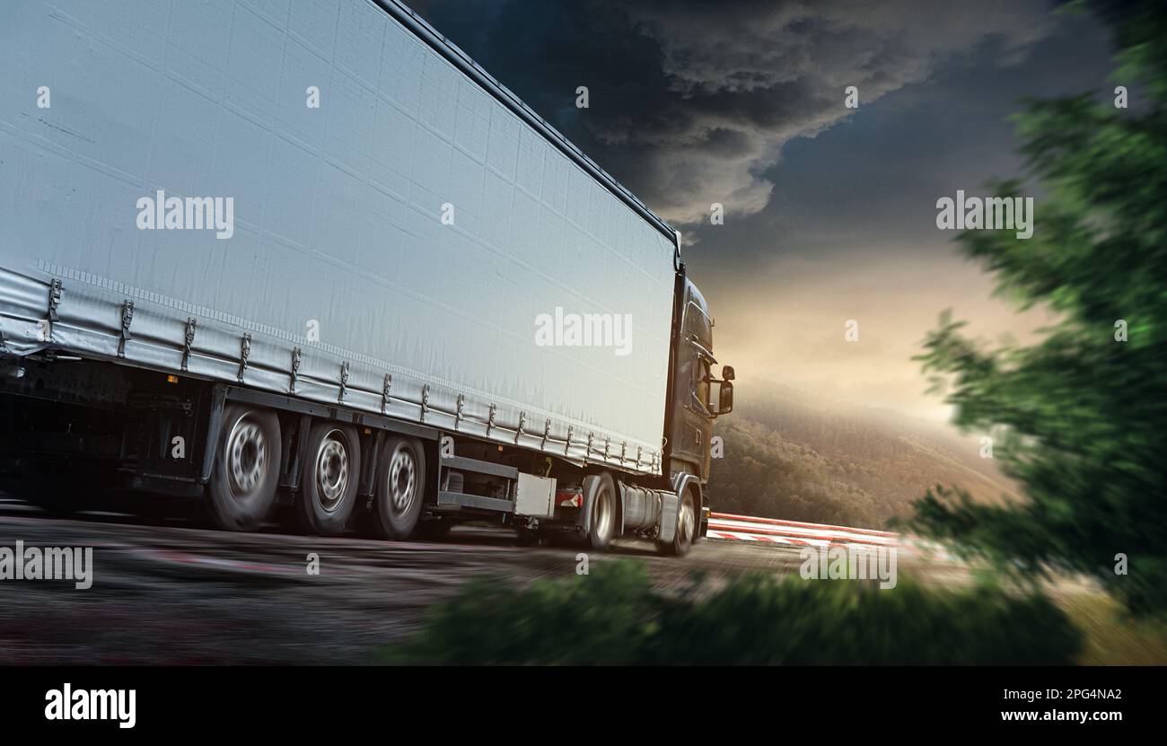 Long distance truck lorry driver hi-res stock photography and images ...