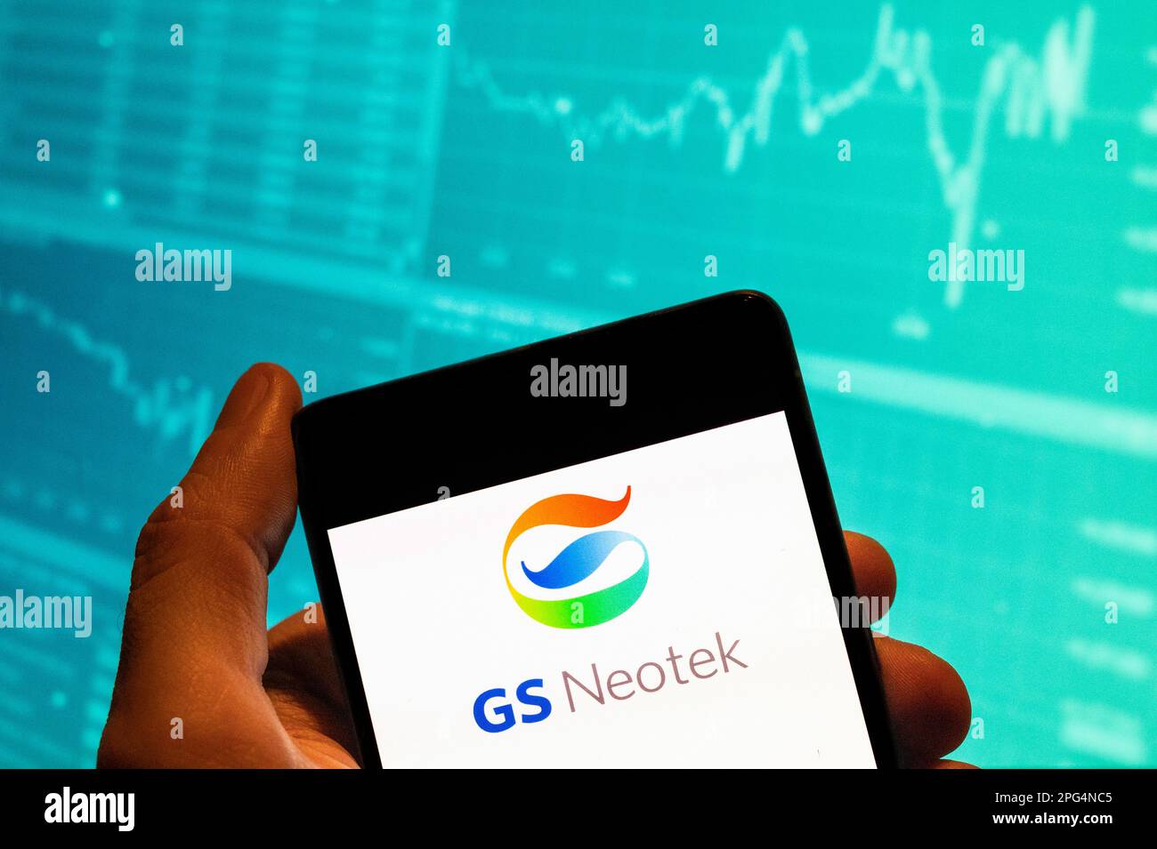 In this photo illustration, the South Korean oil and gas company GS ...