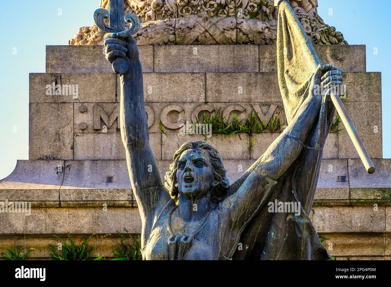 Monument to the Heroes of the Peninsular War in Lisbon, Portugal Stock ...