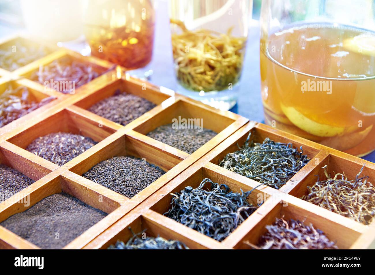 Different varieties dry tea hi-res stock photography and images - Alamy
