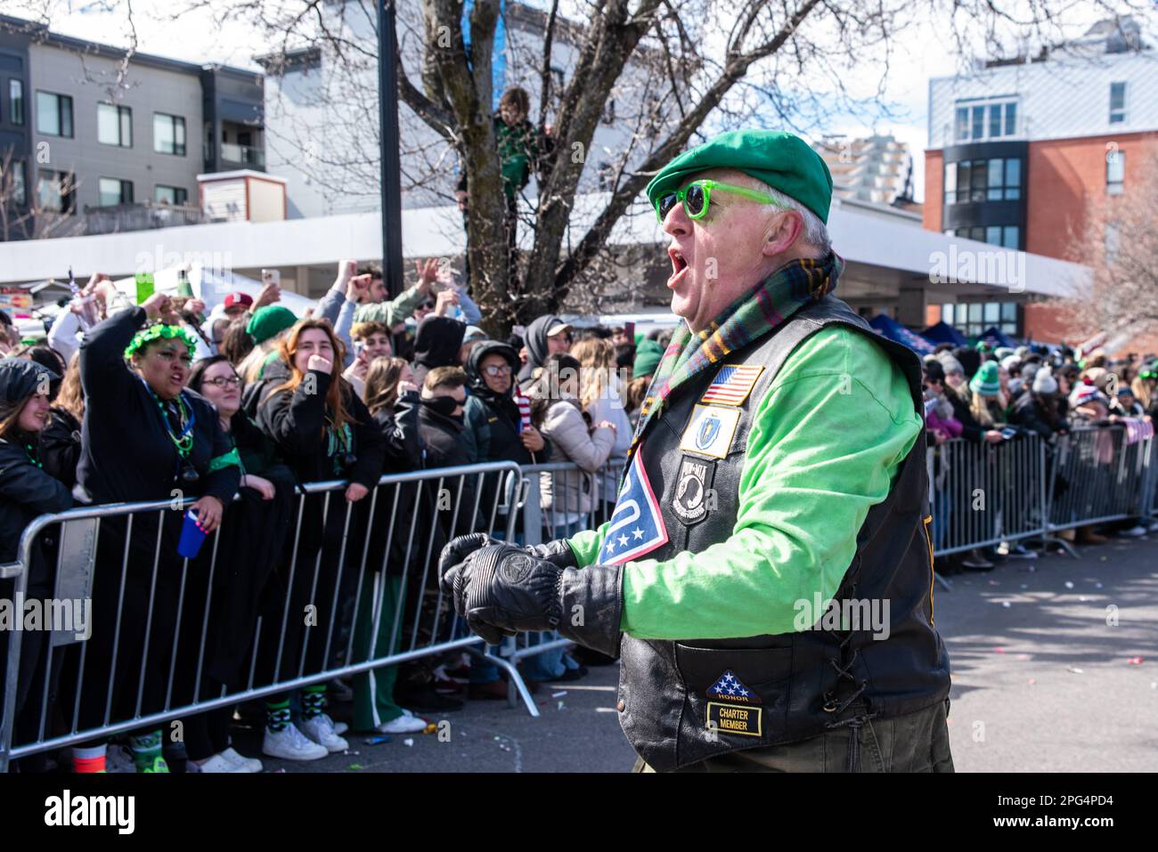 Boston st patricks day parade crowd hi-res stock photography and images ...