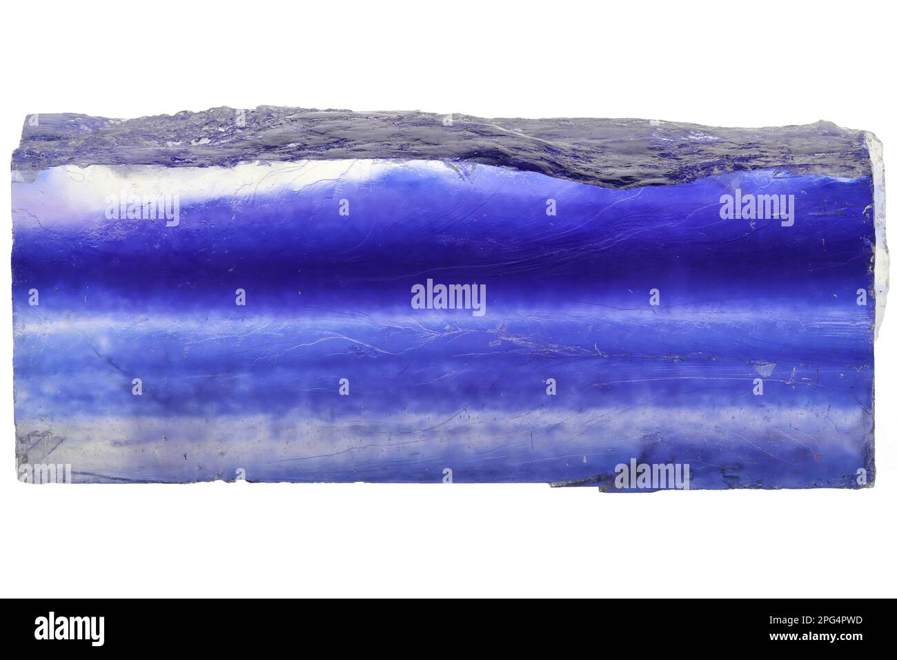 halite crystal from Merkers, Germany isolated on white background Stock ...