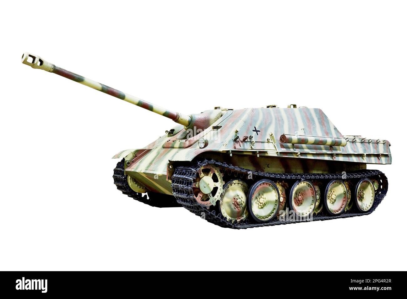 Jagdpanther German tank destroyer isolated white Stock Photo - Alamy