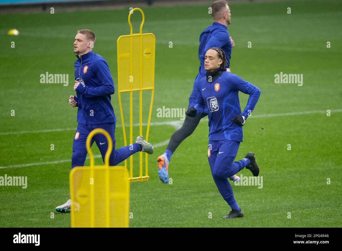 ZEIST, NETHERLANDS - MARCH 20: Xavi Simons of the Netherlands during a ...