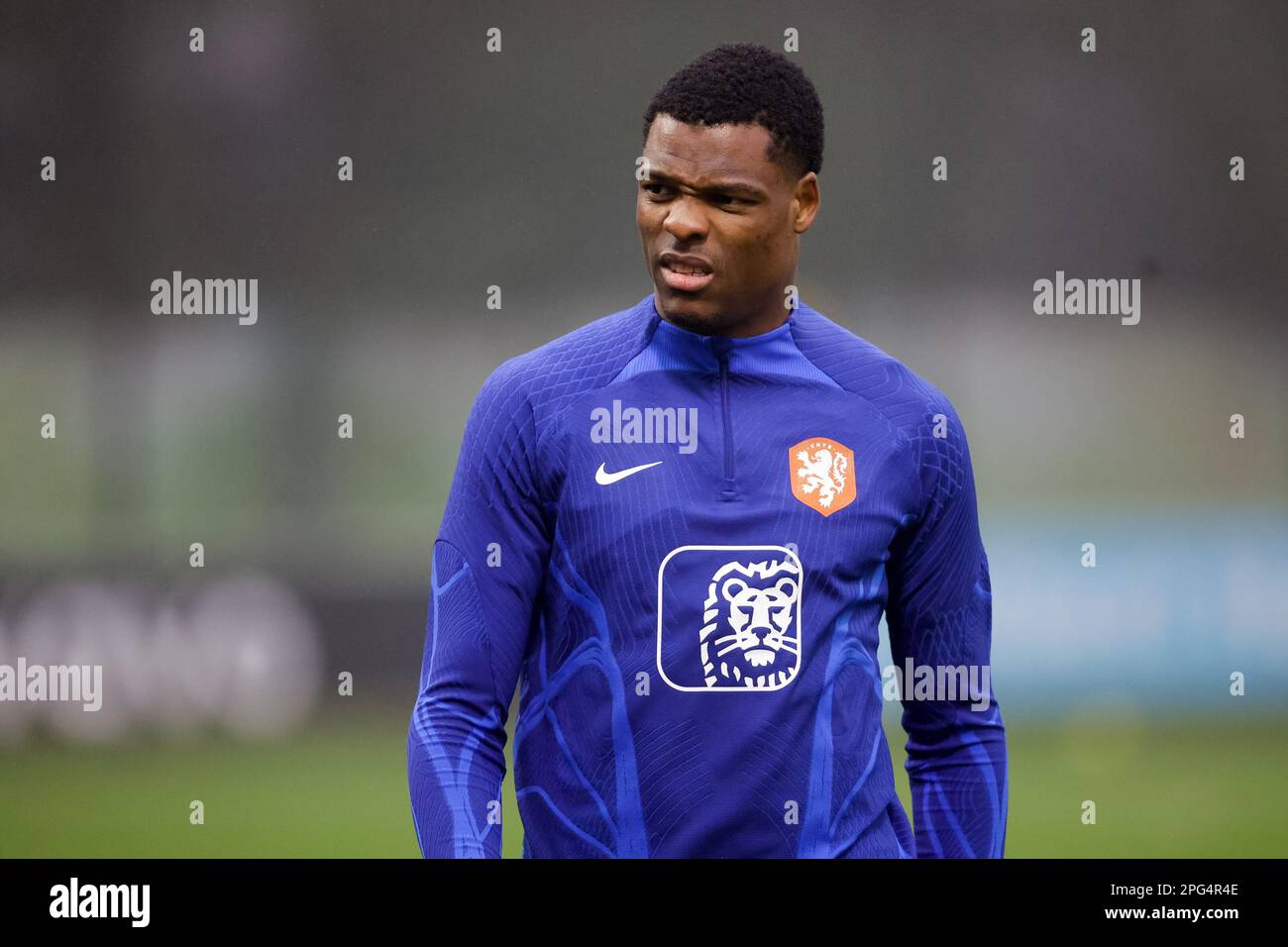 ZEIST, NETHERLANDS - MARCH 20: Denzel Dumfries of the Netherlands ...