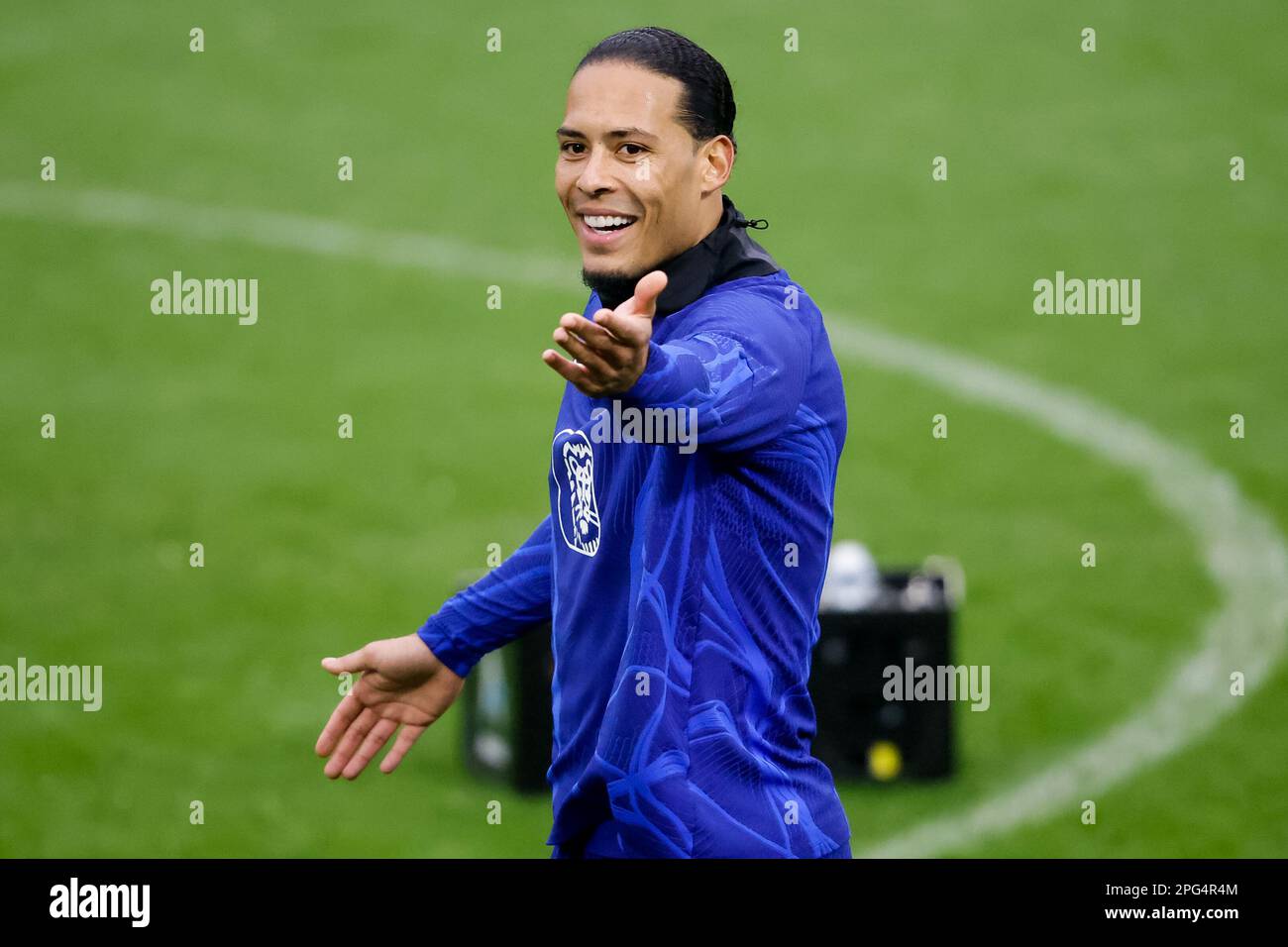 ZEIST, NETHERLANDS - MARCH 20: Virgil van Dijk of the Netherlands ...