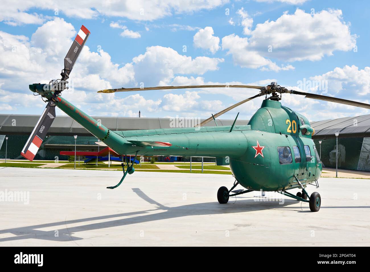 PARK PATRIOT, KUBINKA, MOSCOW REGION, RUSSIA - July 11, 2017: Mi-2 ...