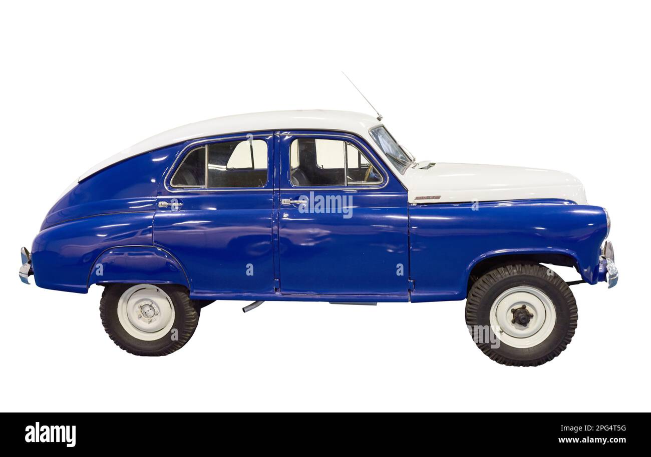 GAZ M-72 Soviet four-wheel drive car isolated white Stock Photo - Alamy